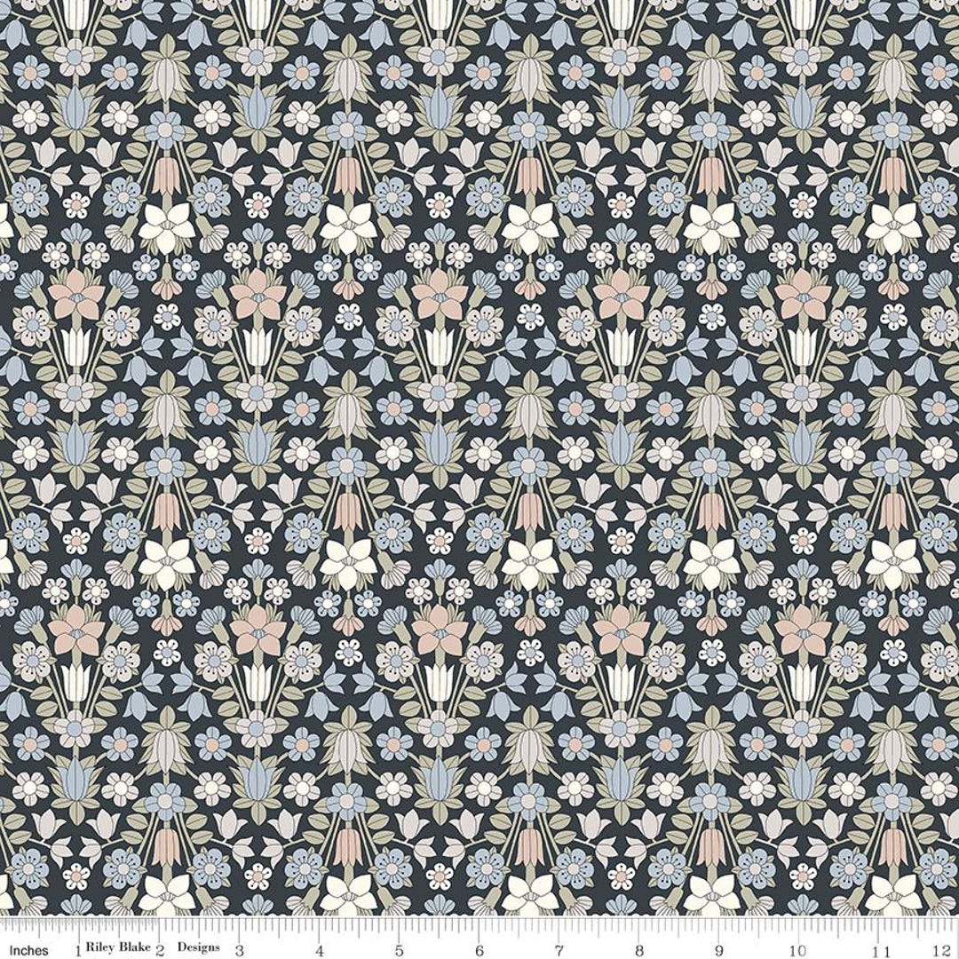 Flower Show Pebble - Hamphead Stead A- Liberty Fabrics From Riley Blake ...