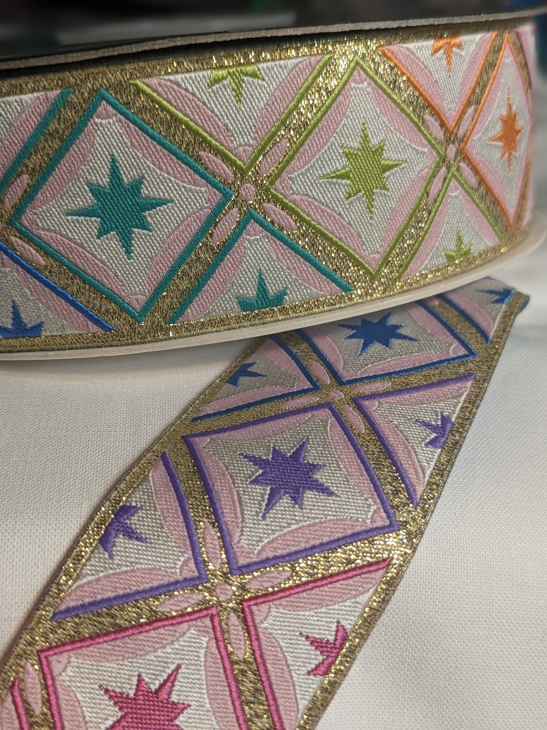 Stargazer in Metallic Mint 1-1/2in X 18 Inches Sold in 1/2 Yard Increments - Etsy