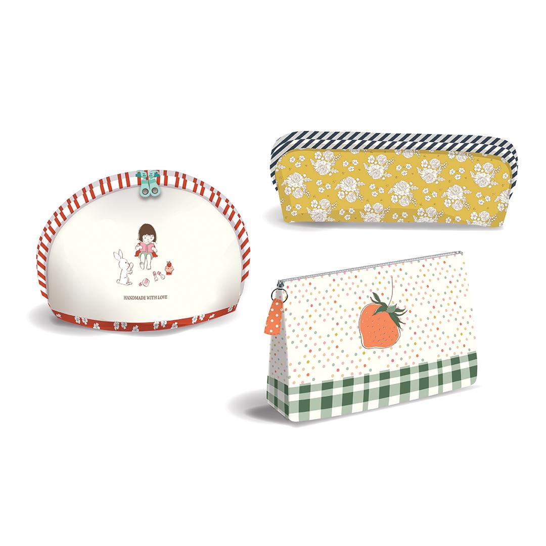 Zipper Pouch Panel - Bloomberry by Minki Kim for Riley Blake Designs - Etsy