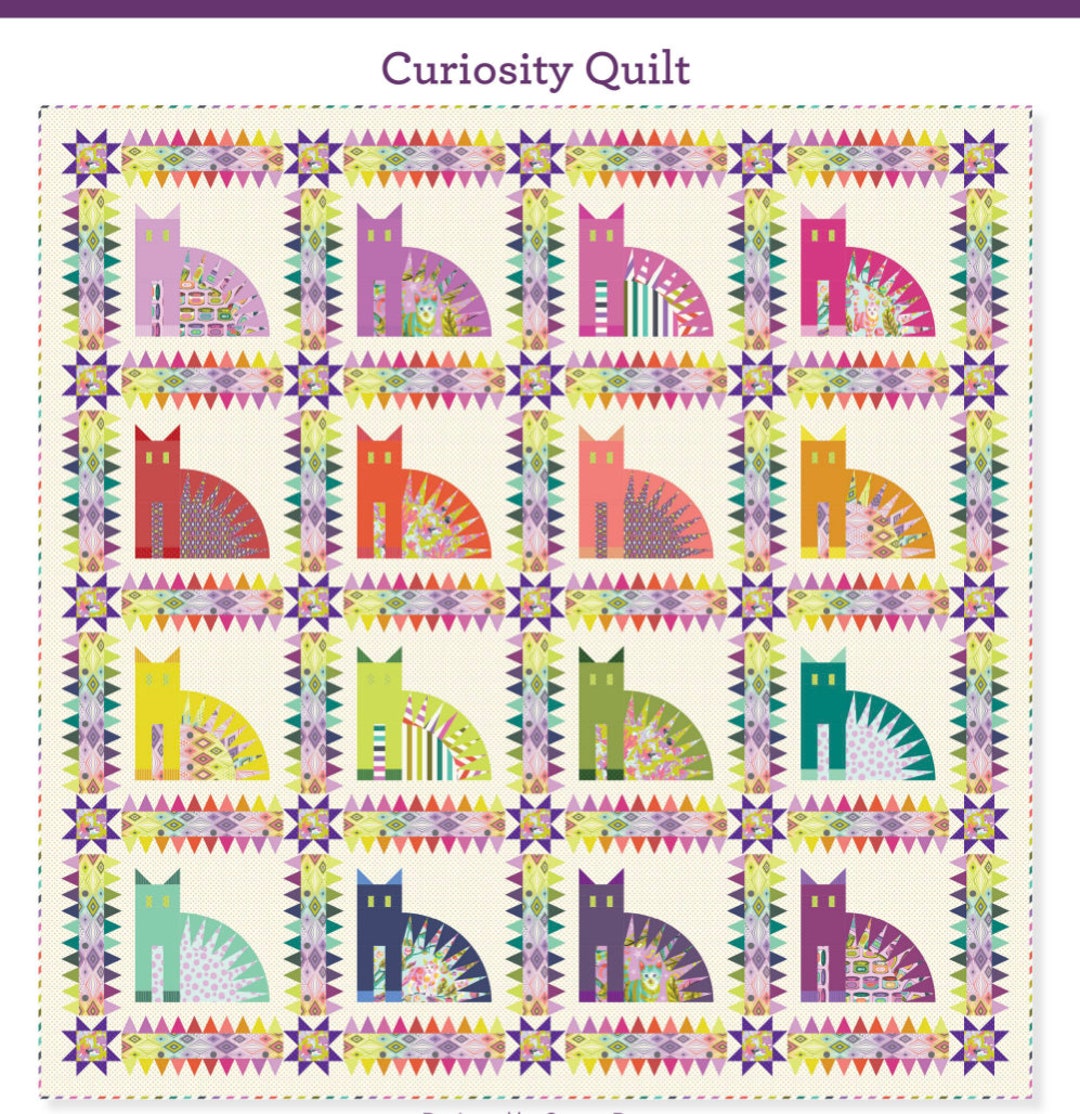 Curiosity Quilt Kit - Featuring Tabby Road Deja Vu by Tula Pink - Etsy