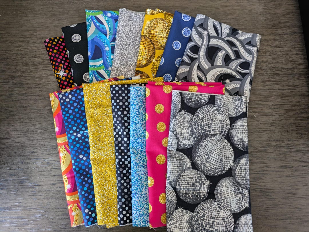 Fat Quarter Bundle Disco From Lewis and Irene 14 Fat Quarters - Etsy