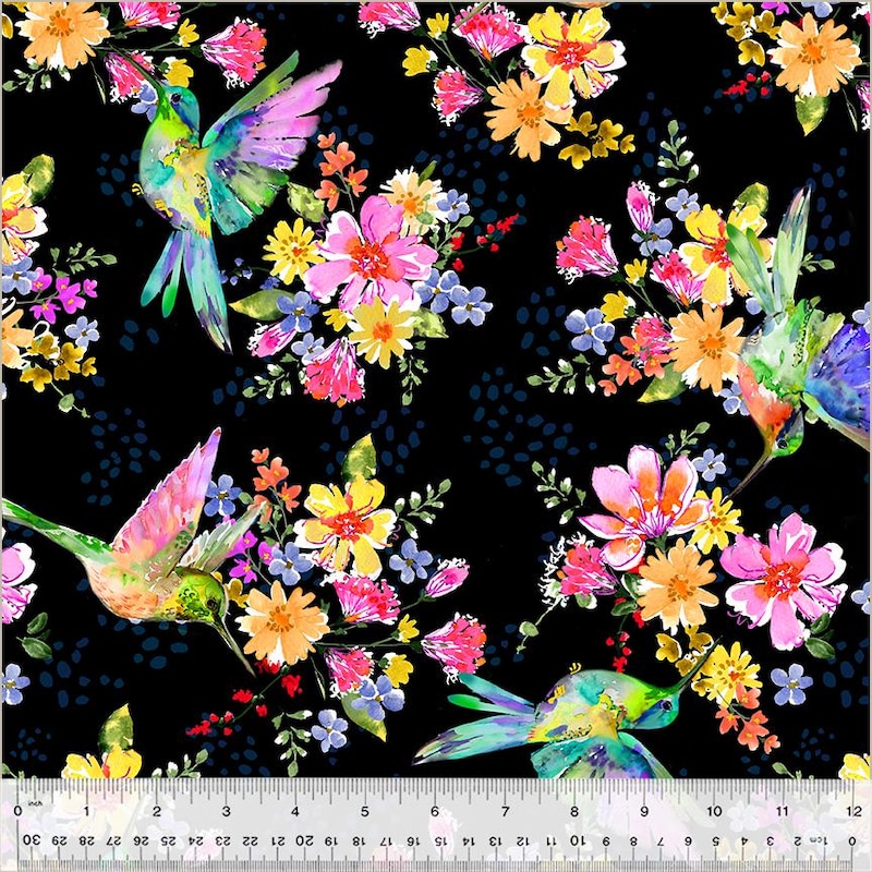 Hummingbird Fabric - Etsy