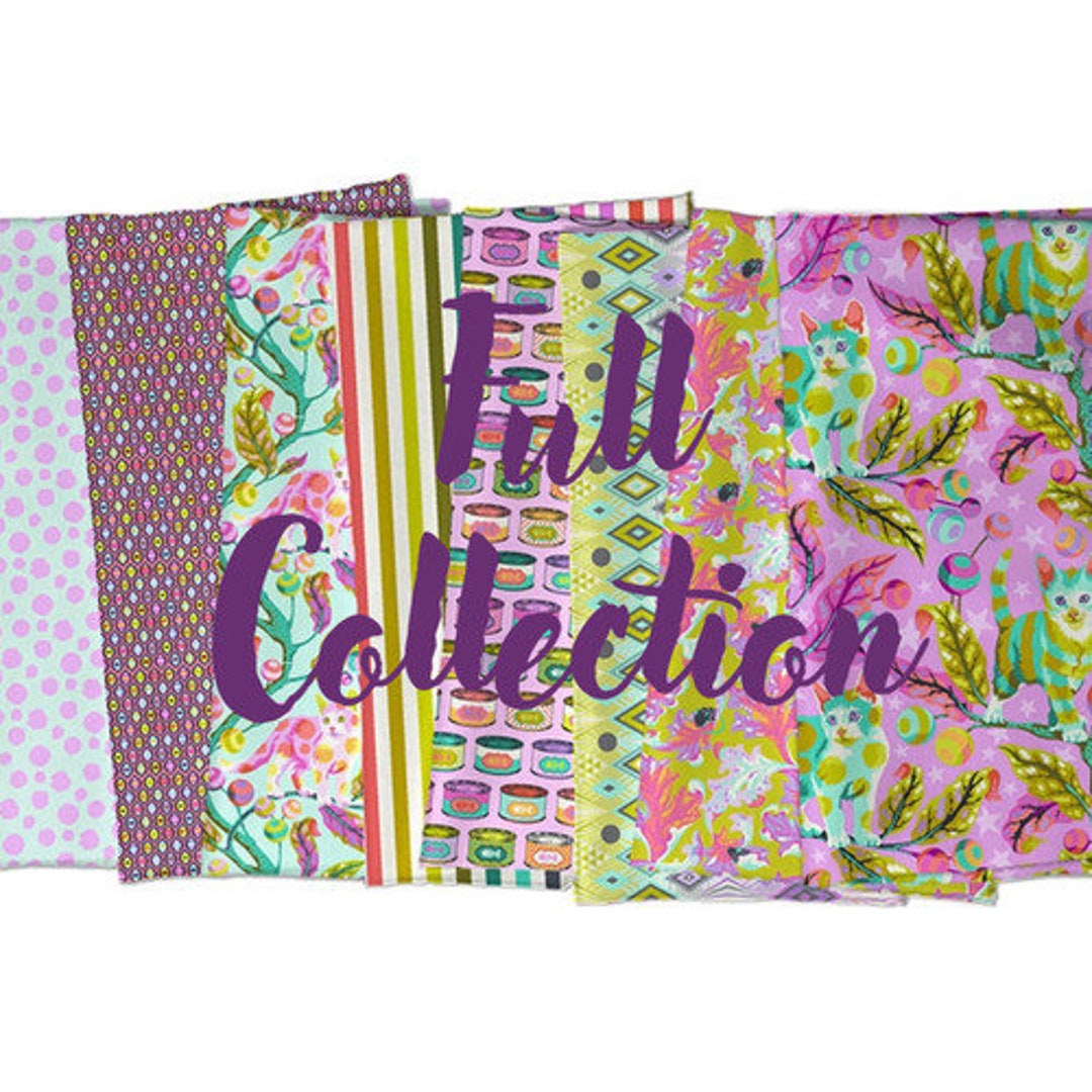 8 Piece Fat Quarter Bundle - Tabby Road Deja Vu Fabric Collection by ...