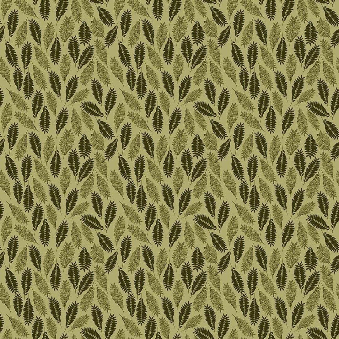 Fronds in Moss - Phoebe by Pammie Jane for Dear Stella - Sold in 1/2 ...