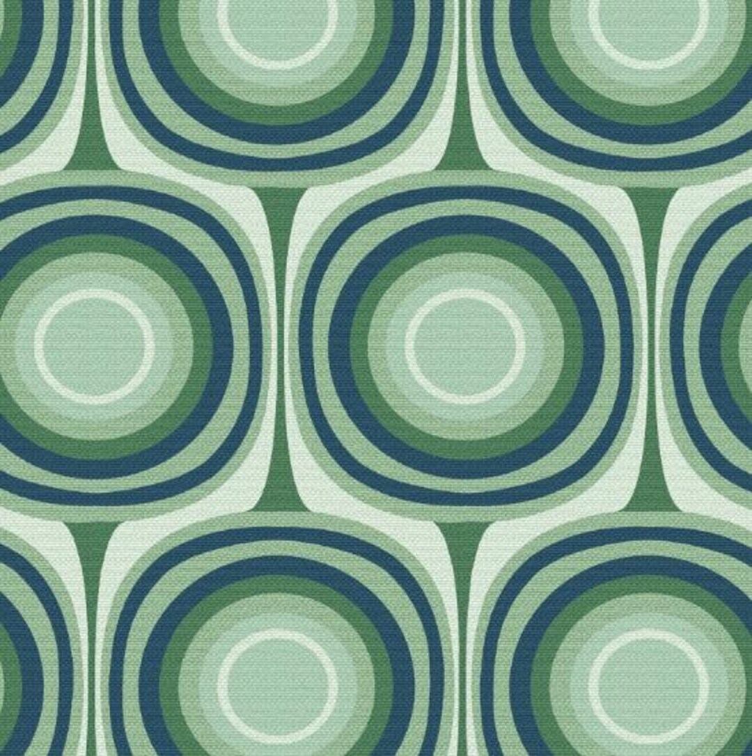 Squircle - Blue Green - 108 " Wide Quilt Backing -by City Art Studios ...
