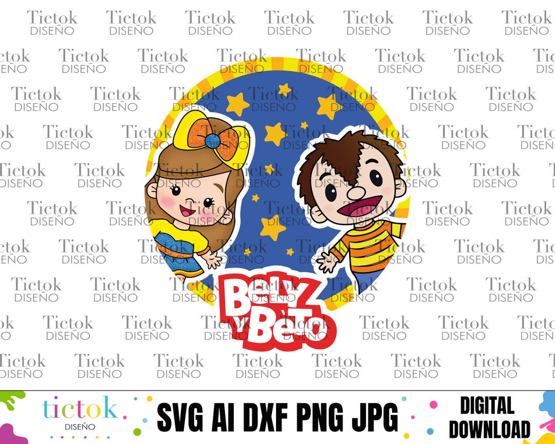 Bely and Beto Blue Sticker Design - Etsy