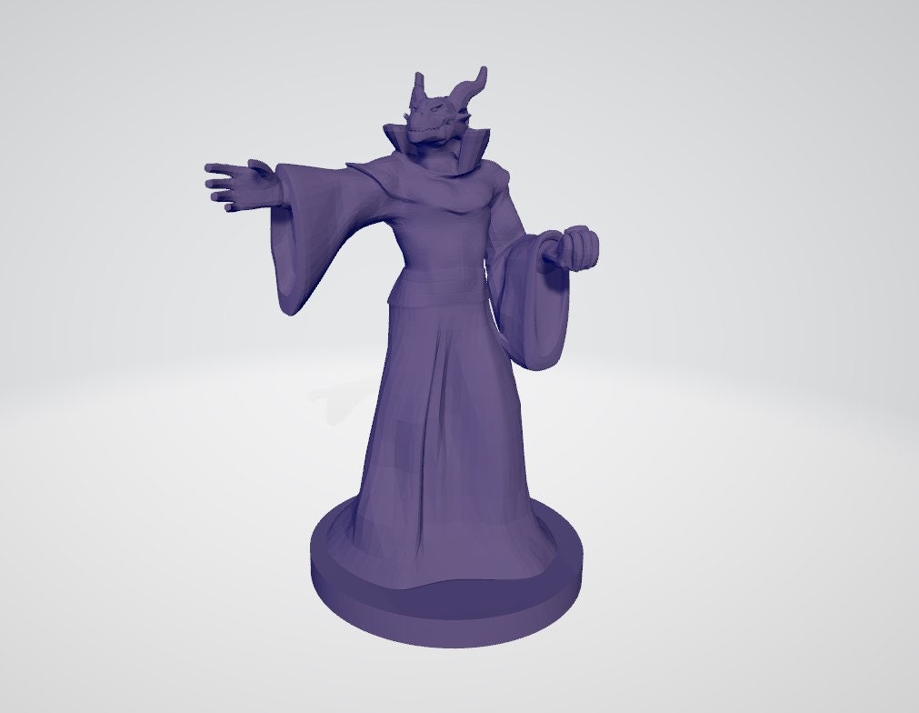 Dragonborn Sorcerers Winged Dragonborns Psion With Glaive - Etsy