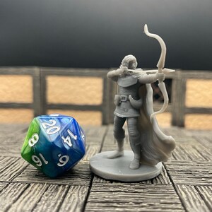 Human Male Rangers Robin Hood Miniature Tabletop RPG Mz4250 3D Printed ...