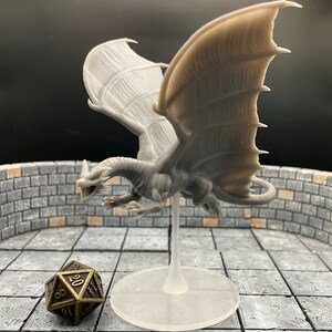 Metallic Young Copper Dragon Tabletop RPG Mz4250 3D Printed Miniatures ...