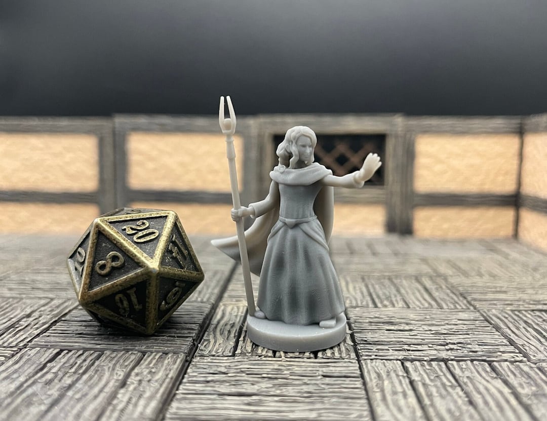 Human Female Sorcerers Tabletop RPG Mz4250 3D Printed Miniatures 28mm ...