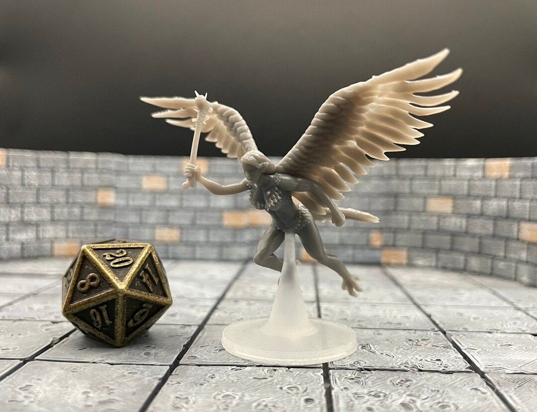 Harpy Monstrosity Tabletop RPG Mz4250 3D Printed Miniatures 28mm Scale ...