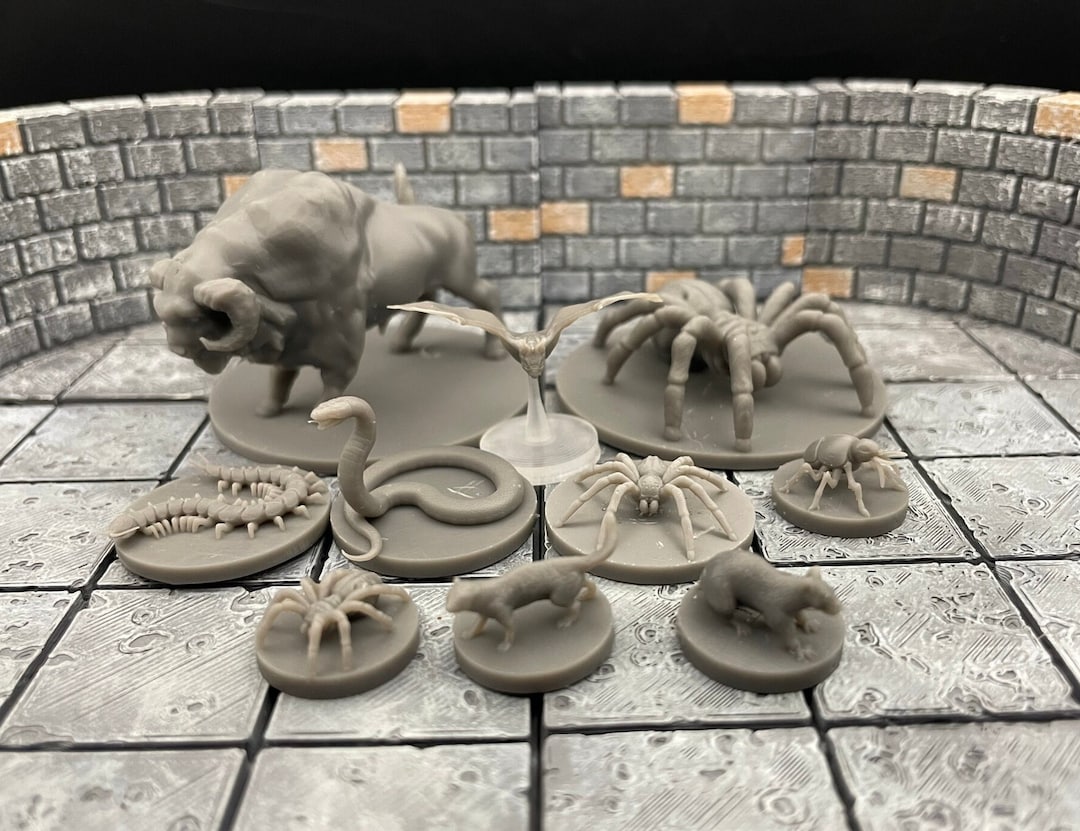 Underdark Druid Wild Shapes | Gift Set | Bat, Centipede, Fire Beetle ...