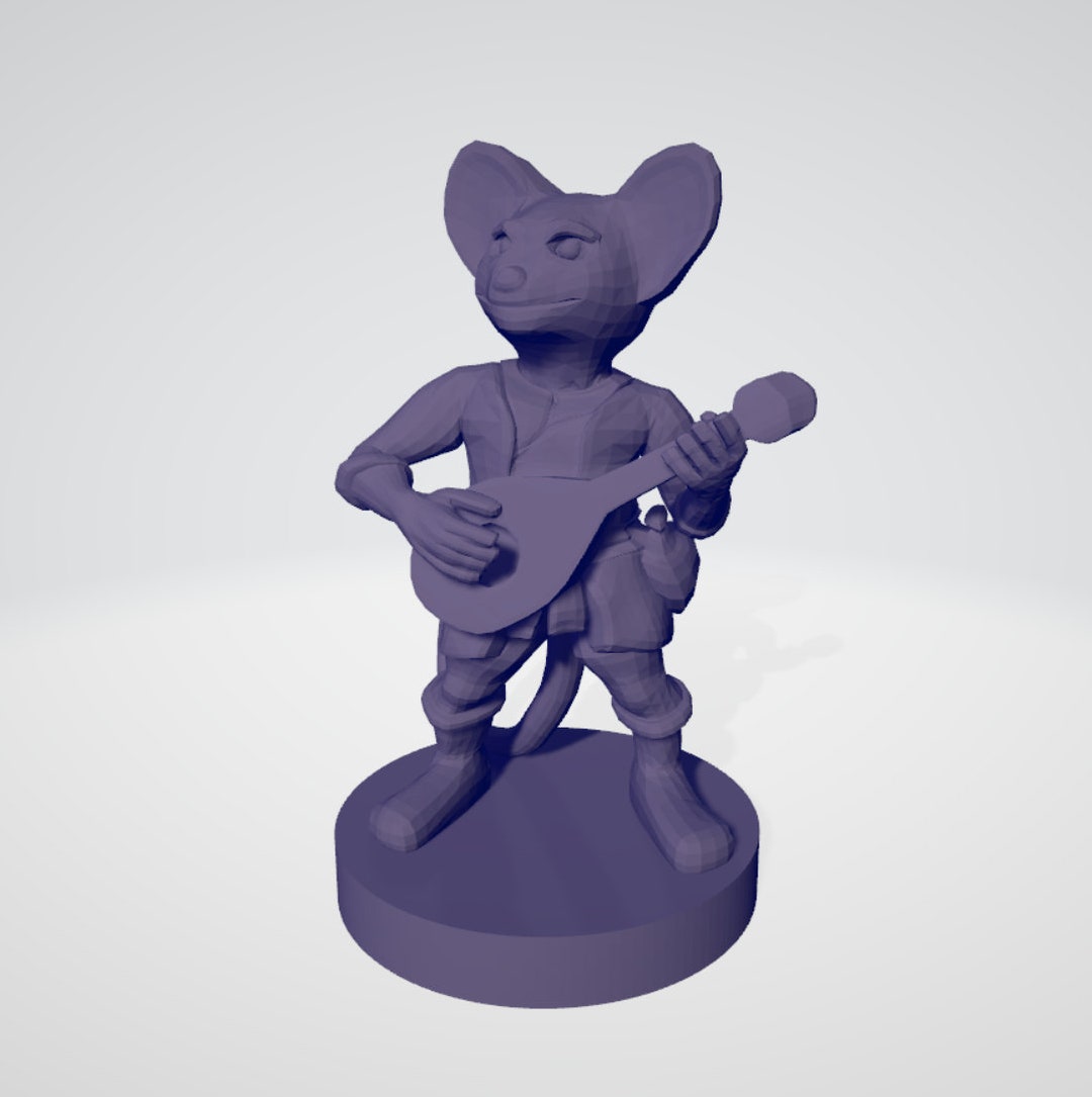 Mouse Folk Adventurers Bard, Cleric, Fighter, Mage, Rogue Tabletop RPG ...