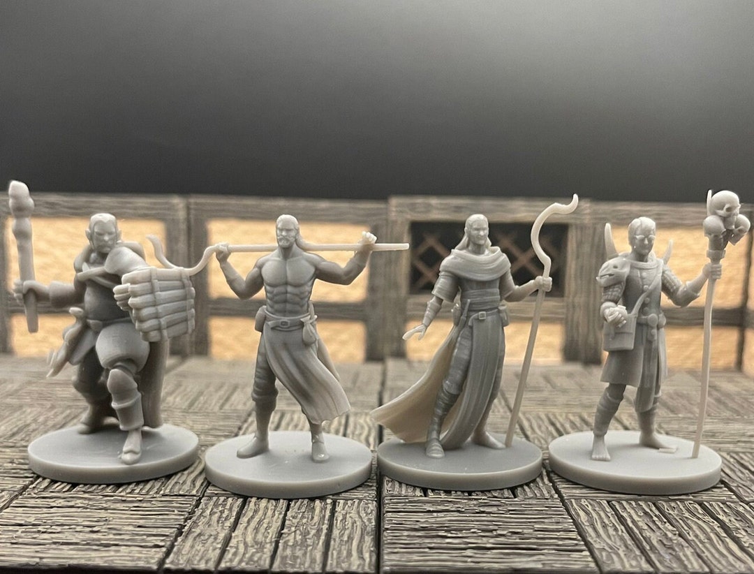 Human Male Druids | Tabletop RPG | Mz4250 | 3D Printed Miniatures ...