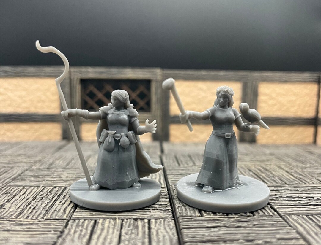 Dwarven Female Druids | Tabletop RPG | Mz4250 | 3D Printed Miniatures ...
