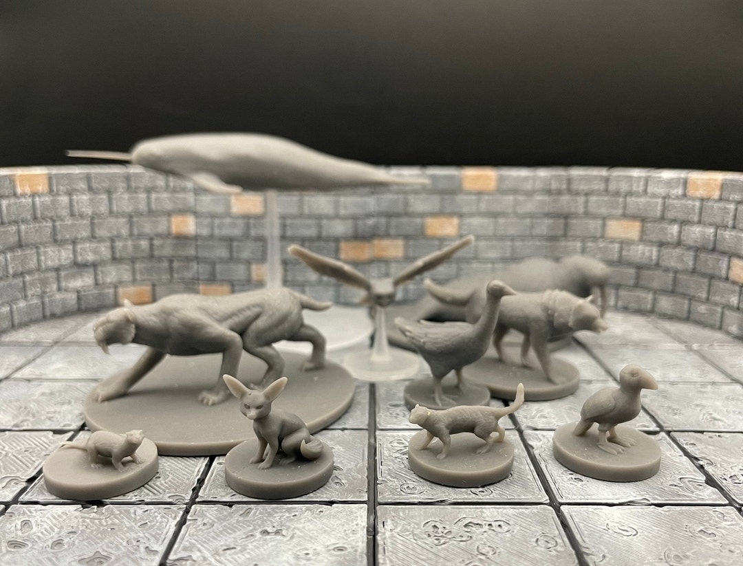 Arctic Druid Wild Shapes Gift Set Fox, Goose, Narwhal, Otter, Owl ...