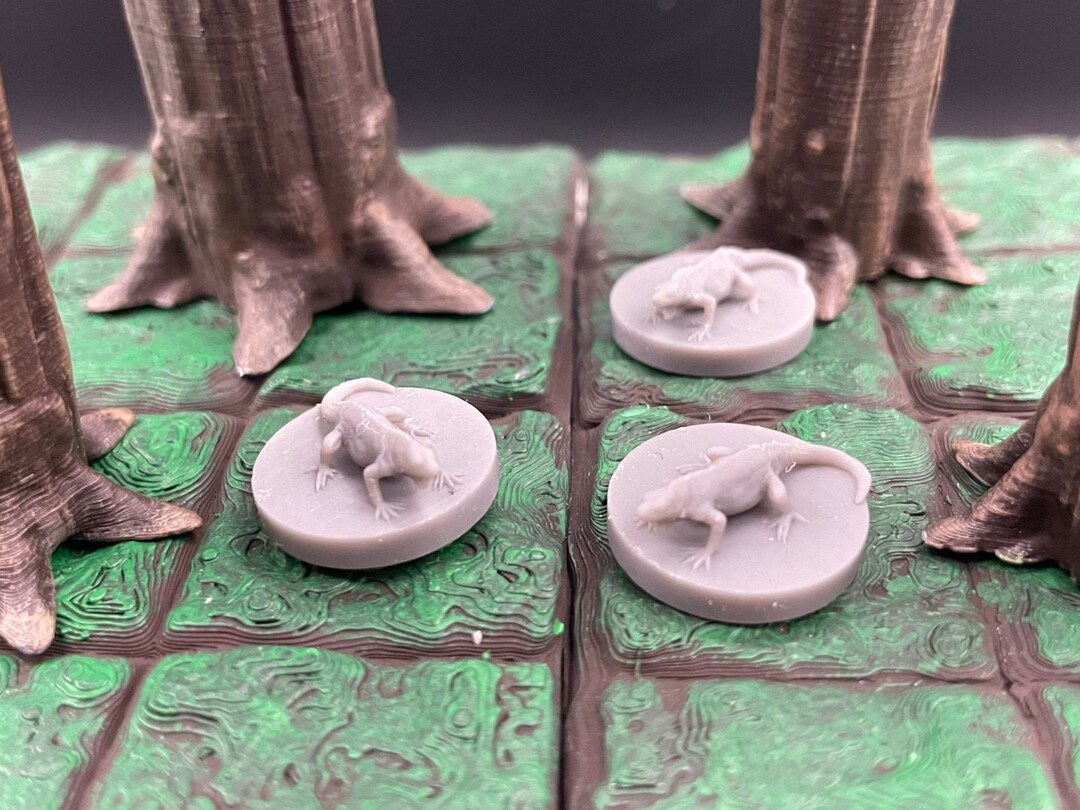 Lizards (set of Three) | Tabletop RPG | Mz4250 | 3D Printed Miniatures ...