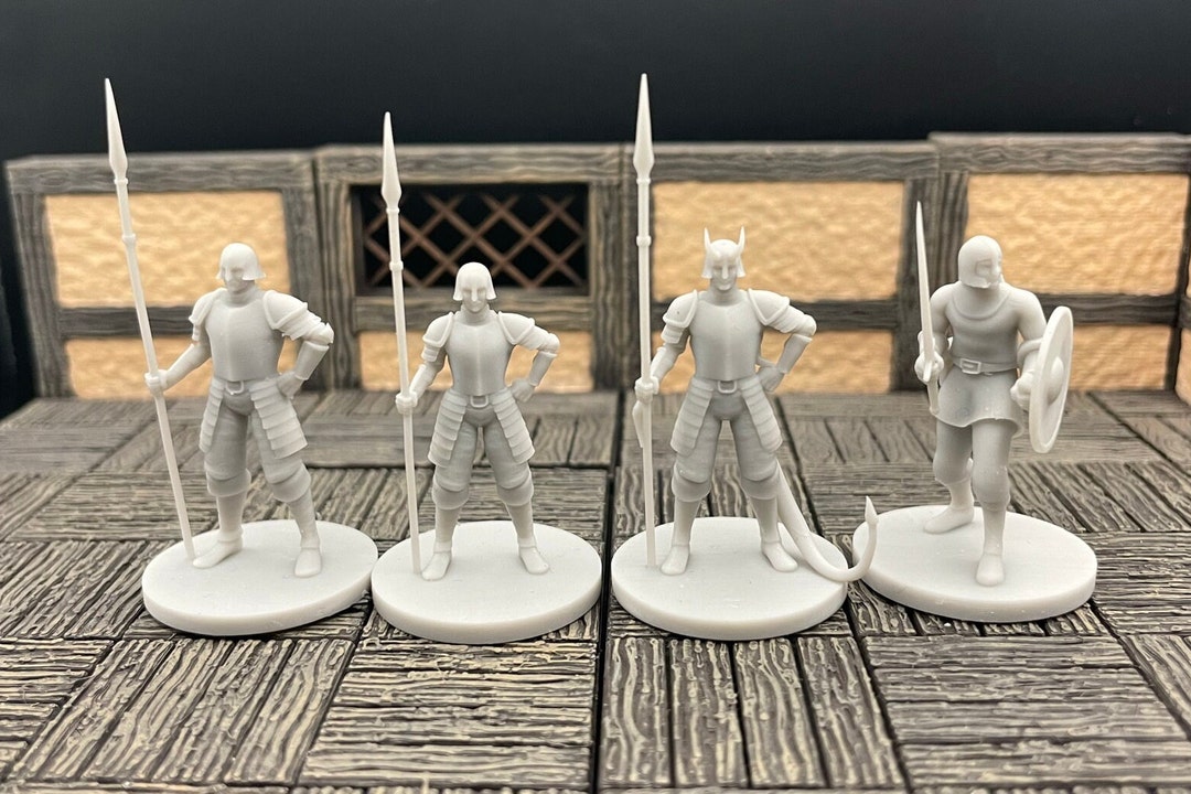 Guards | NPC | Human Guard | Tiefling Guard | Female Guard | Spear and ...