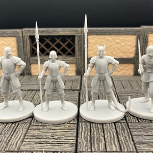 Guards | NPC | Human Guard | Tiefling Guard | Female Guard | Spear and ...