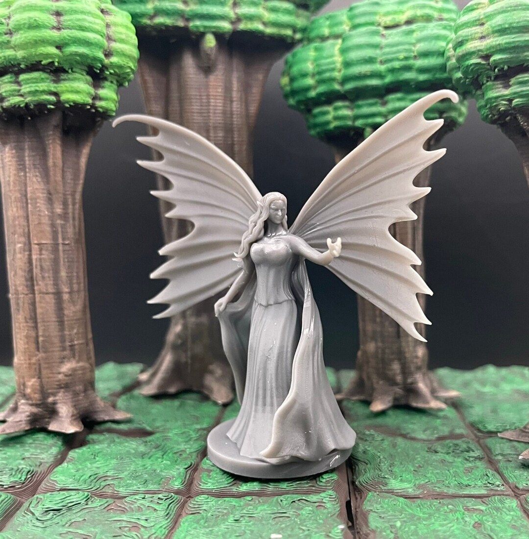 Fairy Queen Fey Tabletop RPG Mz4250 3D Printed Miniatures 28mm Scale - Etsy