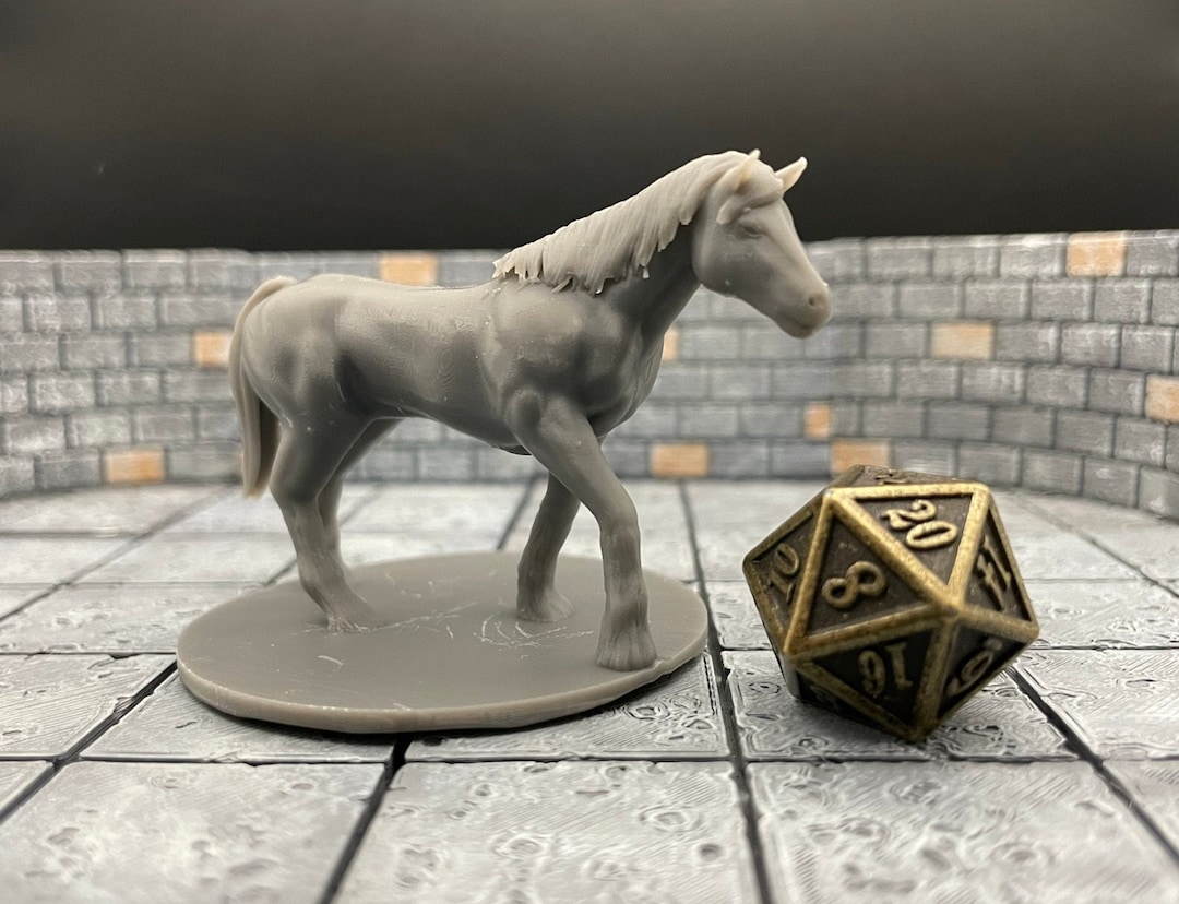 Draft Horse & Mules | Beast | Pack Mule | Tabletop RPG | Mz4250 | 3D ...
