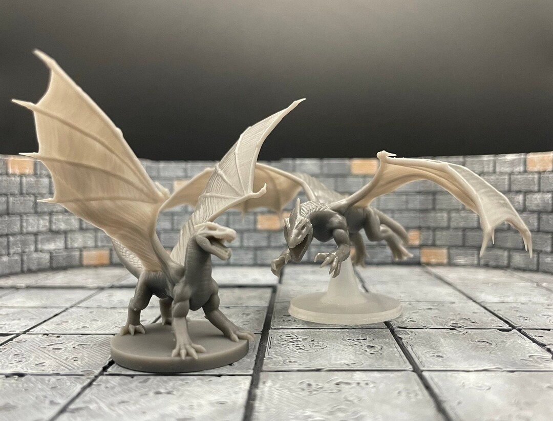 Chromatic White Dragon Wyrmling | Playful Baby Dragon | Flying Dragon ...