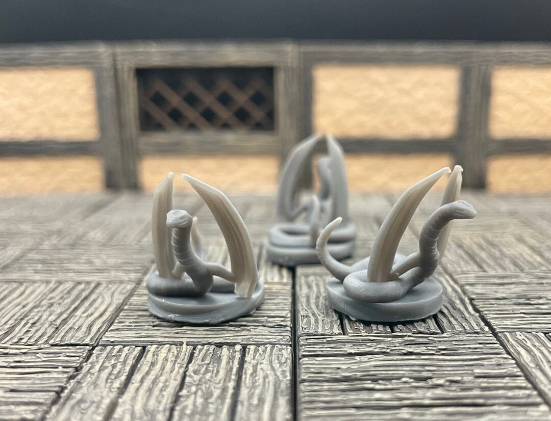 Flying Snake (set of Three) | Tabletop RPG | Mz4250 | 3D Printed ...