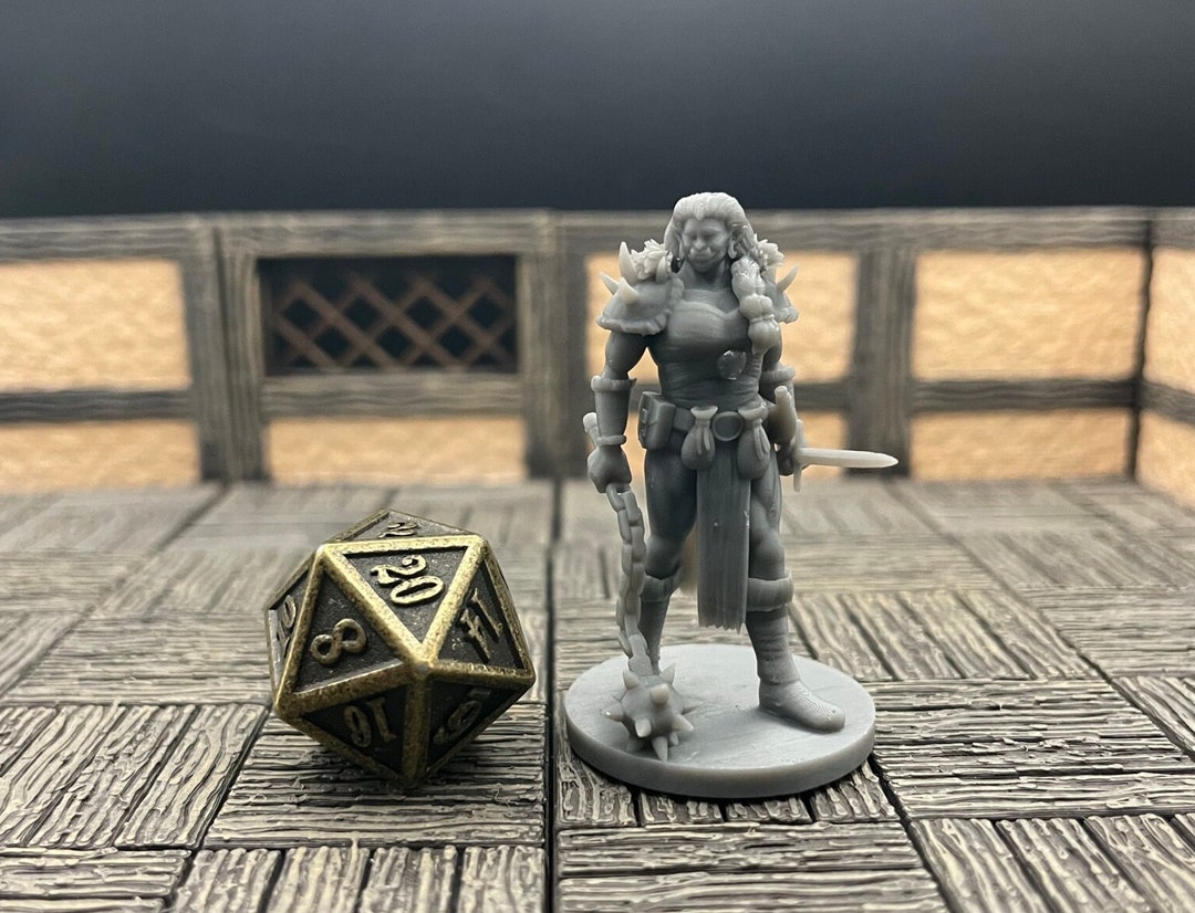Half Orc Female Barbarians | Tabletop RPG | Mz4250 | 3D Printed ...