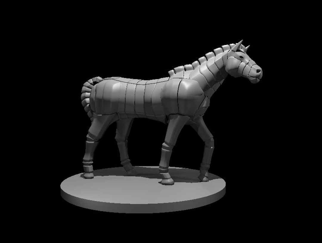 Clockwork Horse Construct Mount Tabletop RPG Mz4250 3D Printed ...