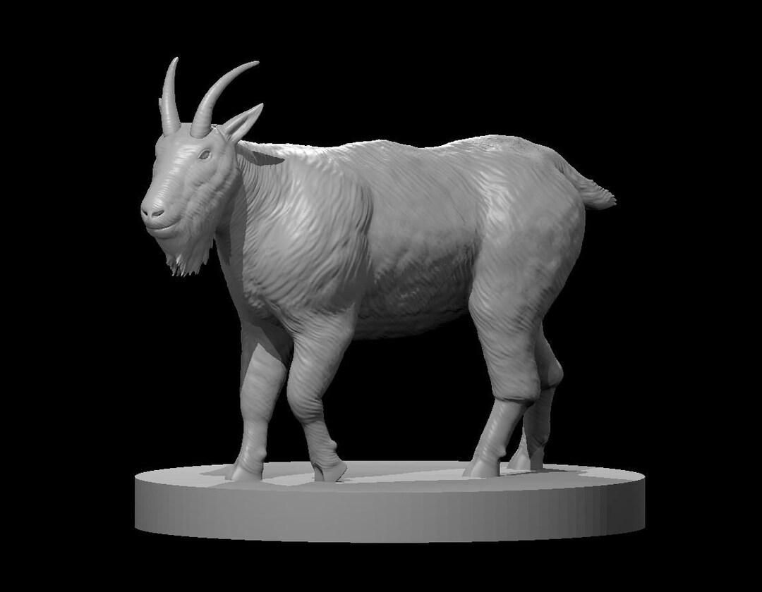 Mountain Goats | Mount | Giant Mountain Goat | Tabletop RPG | Mz4250 | 3D Printed Miniatures ...