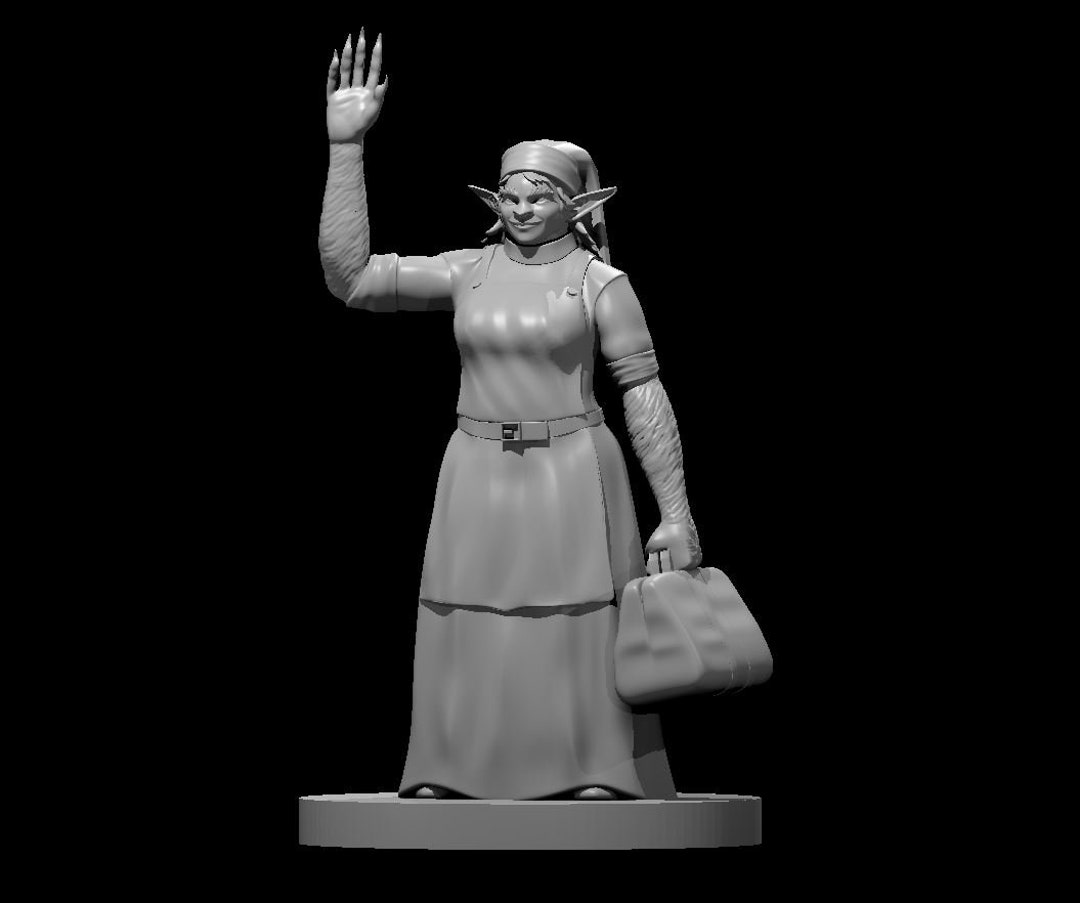 Bugbear Female Nurse NPC Commoner Tabletop RPG Mz4250 - Etsy