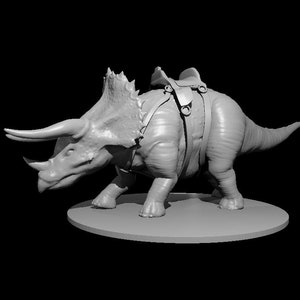 Triceratops | Mount | Dinosaur | Huge Beast | Tabletop RPG | Mz4250 ...