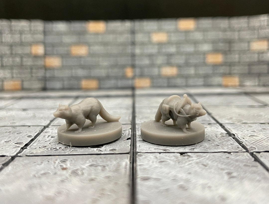 Raccoons (set of Three) | Mount | Beast | Tabletop RPG | Mz4250 | 3D ...