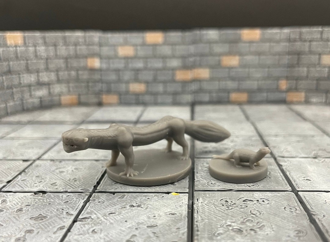 Otters | Dire Otter | Forest Beast | Tabletop RPG | Mz4250 | 3D Printed ...