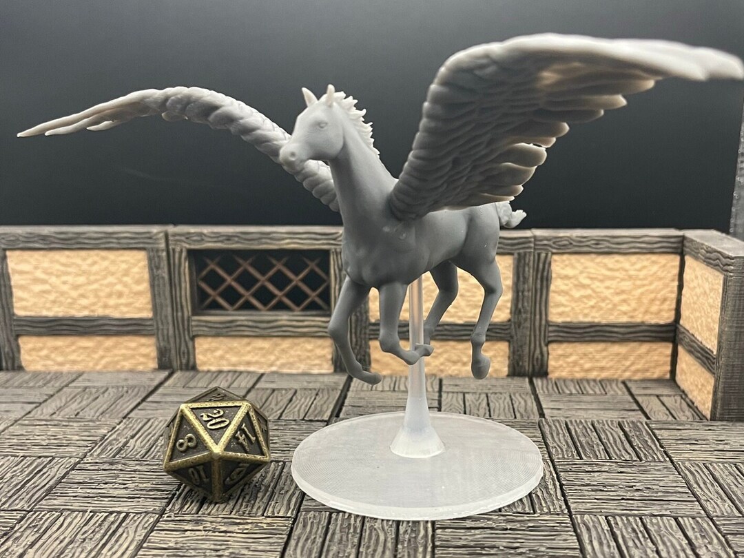 Pegasus Miniature | Celestial Dnd Mini by Mz4250 | Tabletop RPG Figure ...