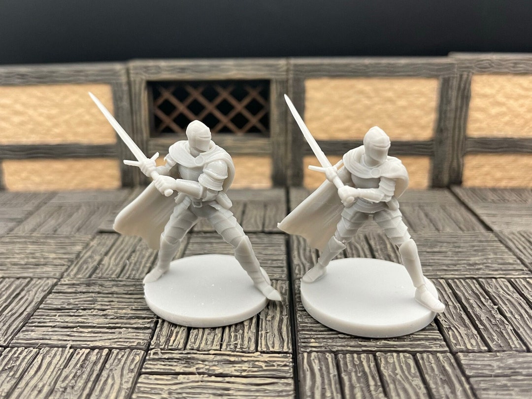 Knights NPC Tabletop RPG Mz4250 3D Printed Miniatures 28mm Scale - Etsy