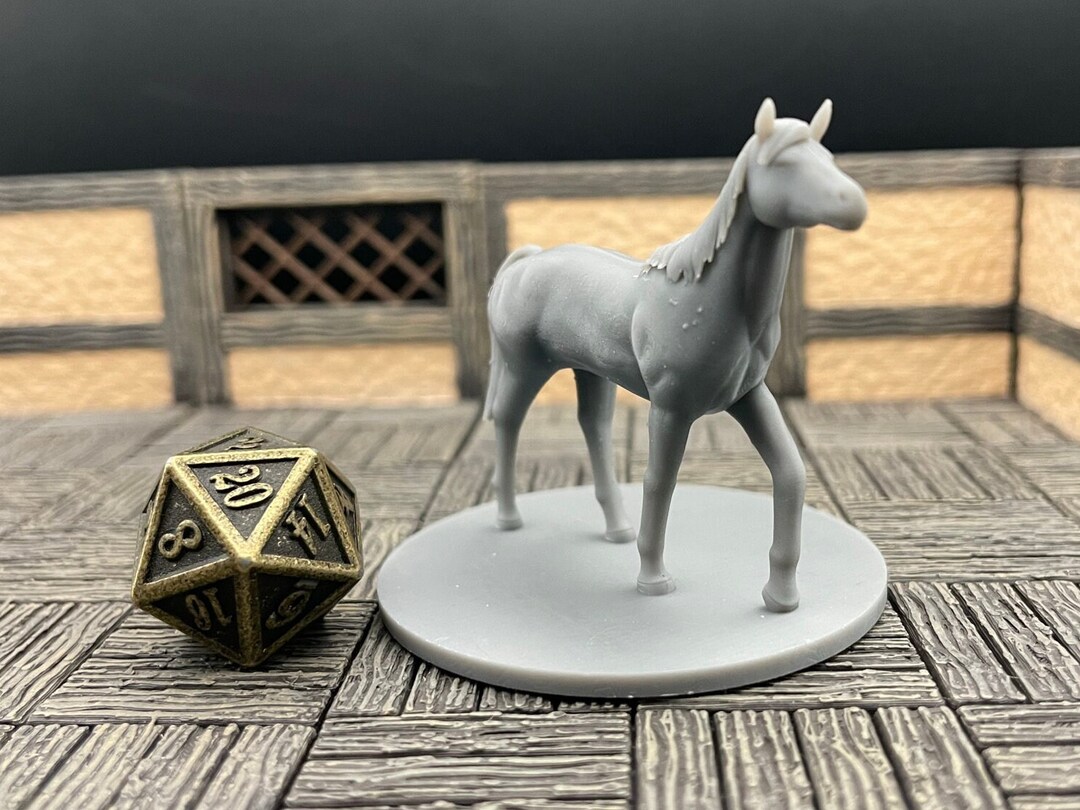 Riding Horses Large Beast Tabletop RPG Mz4250 3D Printed Miniatures ...