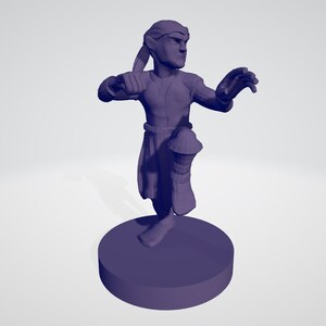 Halfling Male Monks Ninja Tabletop RPG Mz4250 3D Printed Miniatures ...