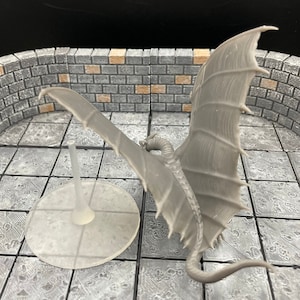 Metallic Young Copper Dragon Tabletop RPG Mz4250 3D Printed Miniatures ...