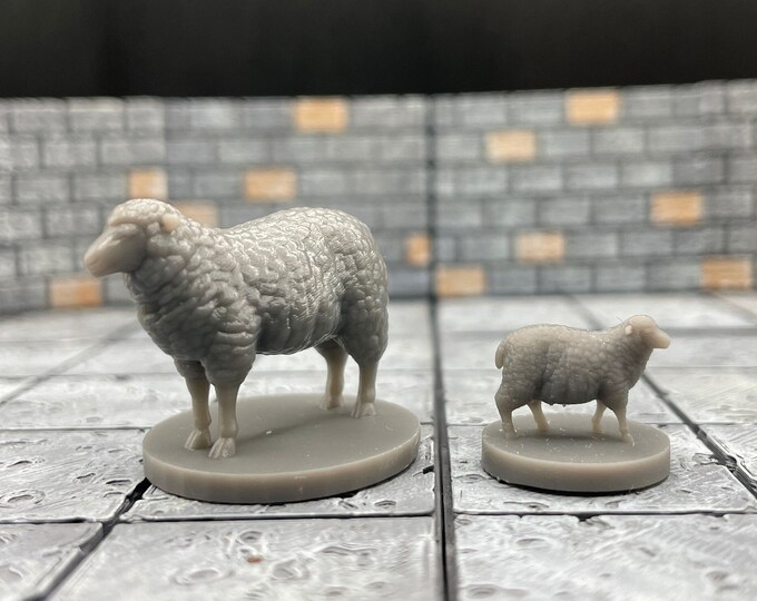 Sheep | Farm Animal | Domestic | Beast | Tabletop RPG | Mz4250 | 3D ...