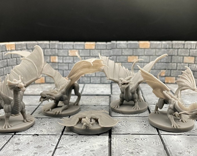 Wyrmling Copper Dragon Metallic Mini - DND - Pathfinder - Dungeons ...