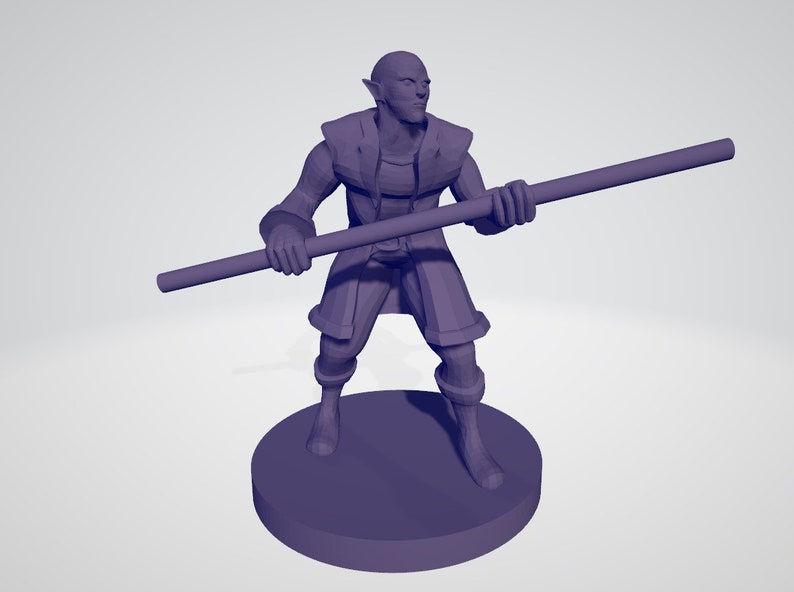 Elven Monks Tabletop RPG Mz4250 3D Printed Miniatures - Etsy