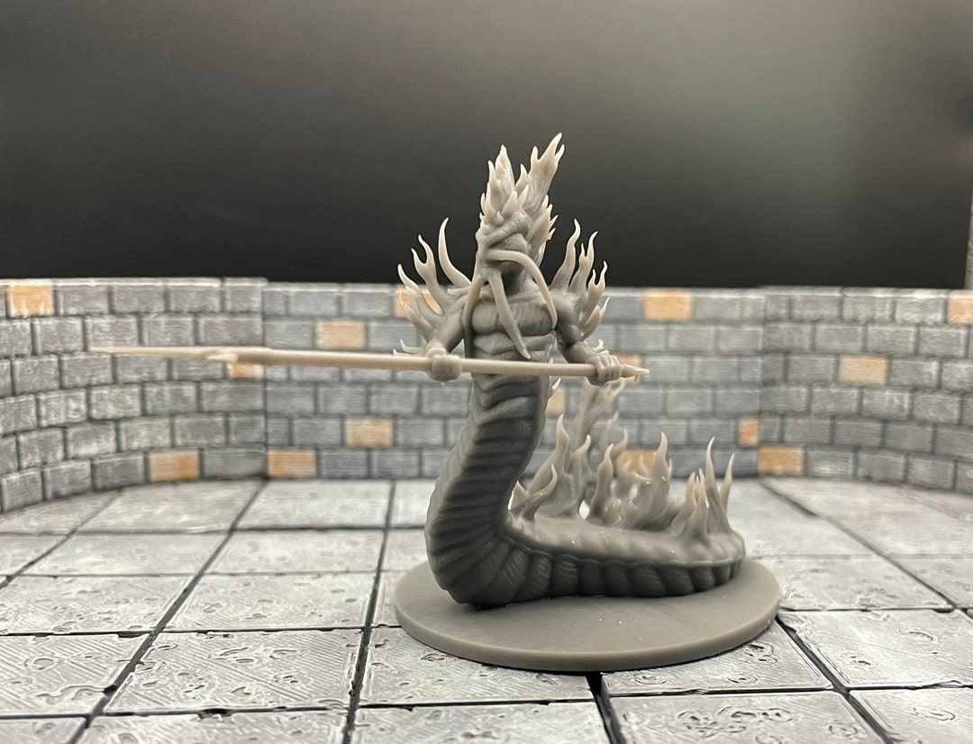 Salamander Fire Elemental Tabletop RPG Mz4250 3D Printed Miniatures ...