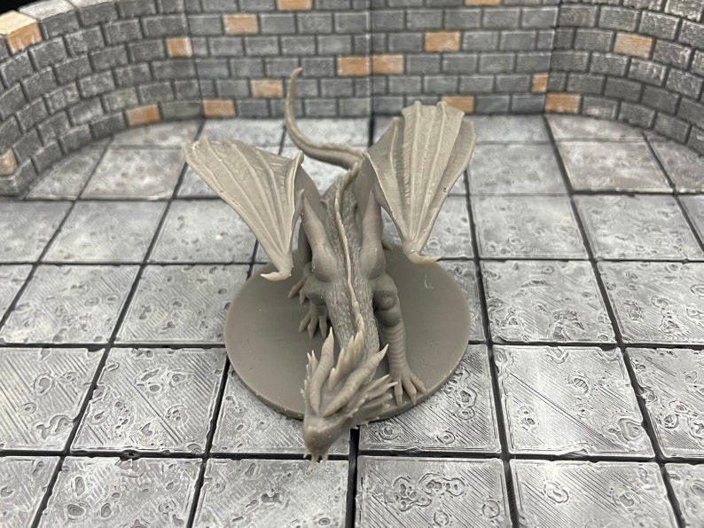 Chromatic Young Red Dragon Tabletop RPG Mz4250 3D - Etsy