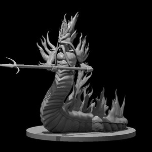 Salamander Fire Elemental Tabletop RPG Mz4250 3D Printed Miniatures ...
