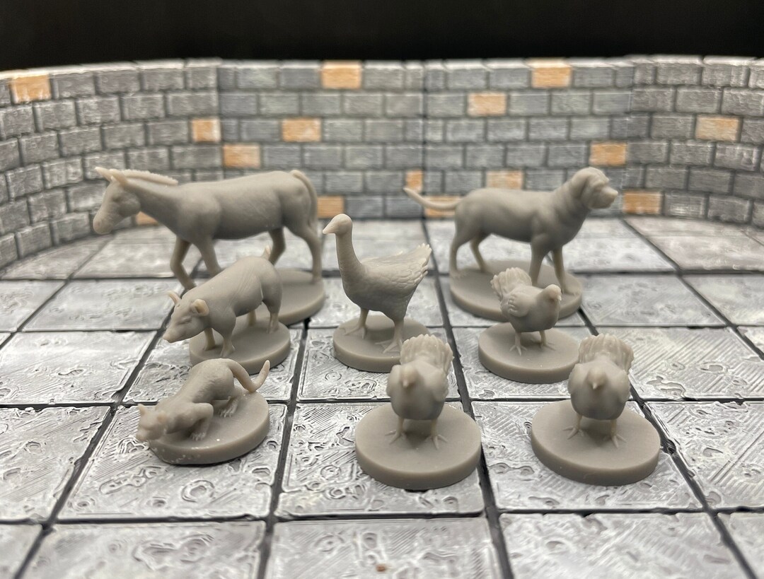 Farm Bundles Farmer and Animals Gift Set Farmer and Farmer's Wife 3D ...