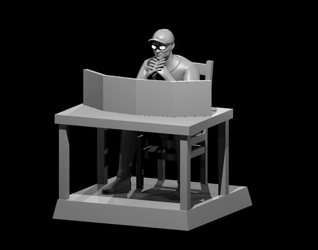Dungeon Master Male Behind DM Screen | Tabletop RPG | Mz4250 | 3D ...