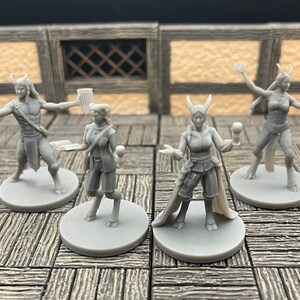 Satyrs | Adventurers | Fey | Wizard | Bard | Tabletop RPG | Mz4250 | 3D ...
