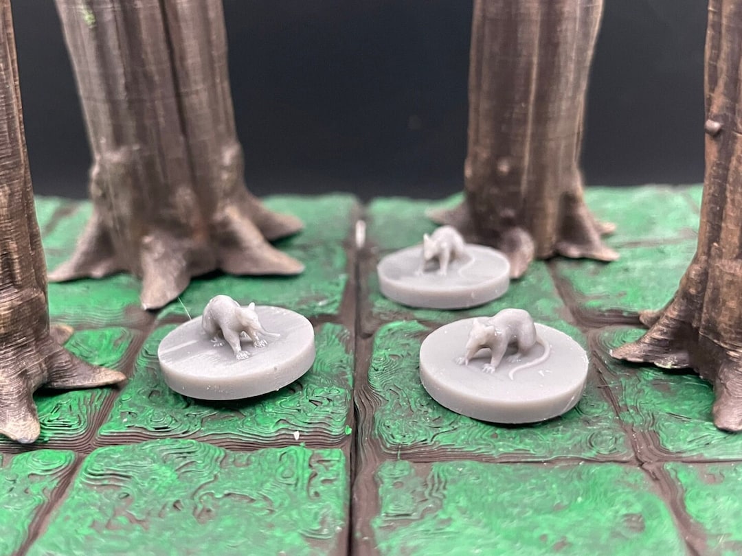 Rats (set of Three) | Beast | Tabletop RPG | Mz4250 | 3D Printed ...