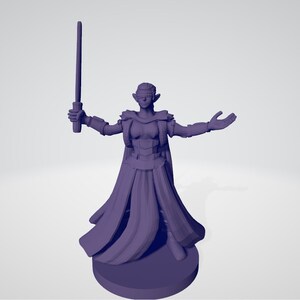 Elven Female Sorcerers | Half Elf | Blind Sorceress | Flying Spell ...